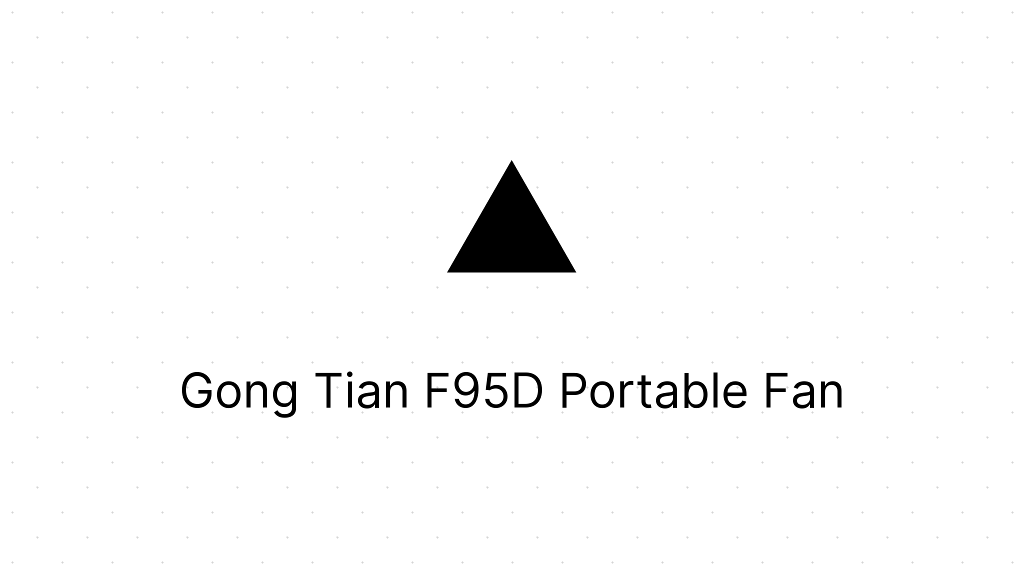 Gong Tian F95D Portable Fan - Eezee